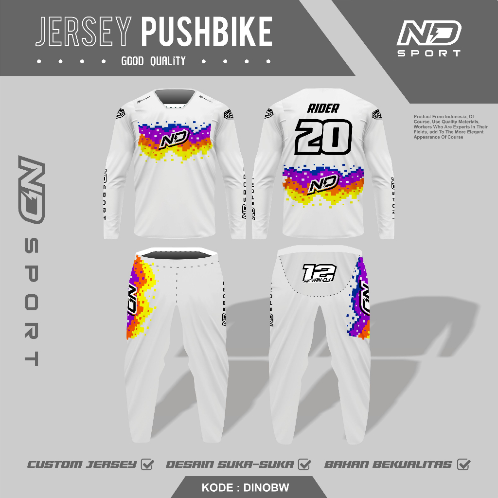 Jual JERSEY SET PUSH BIKE CUSTOM / PAKAIAN OLAHRAGA ANAK / Jersey ...