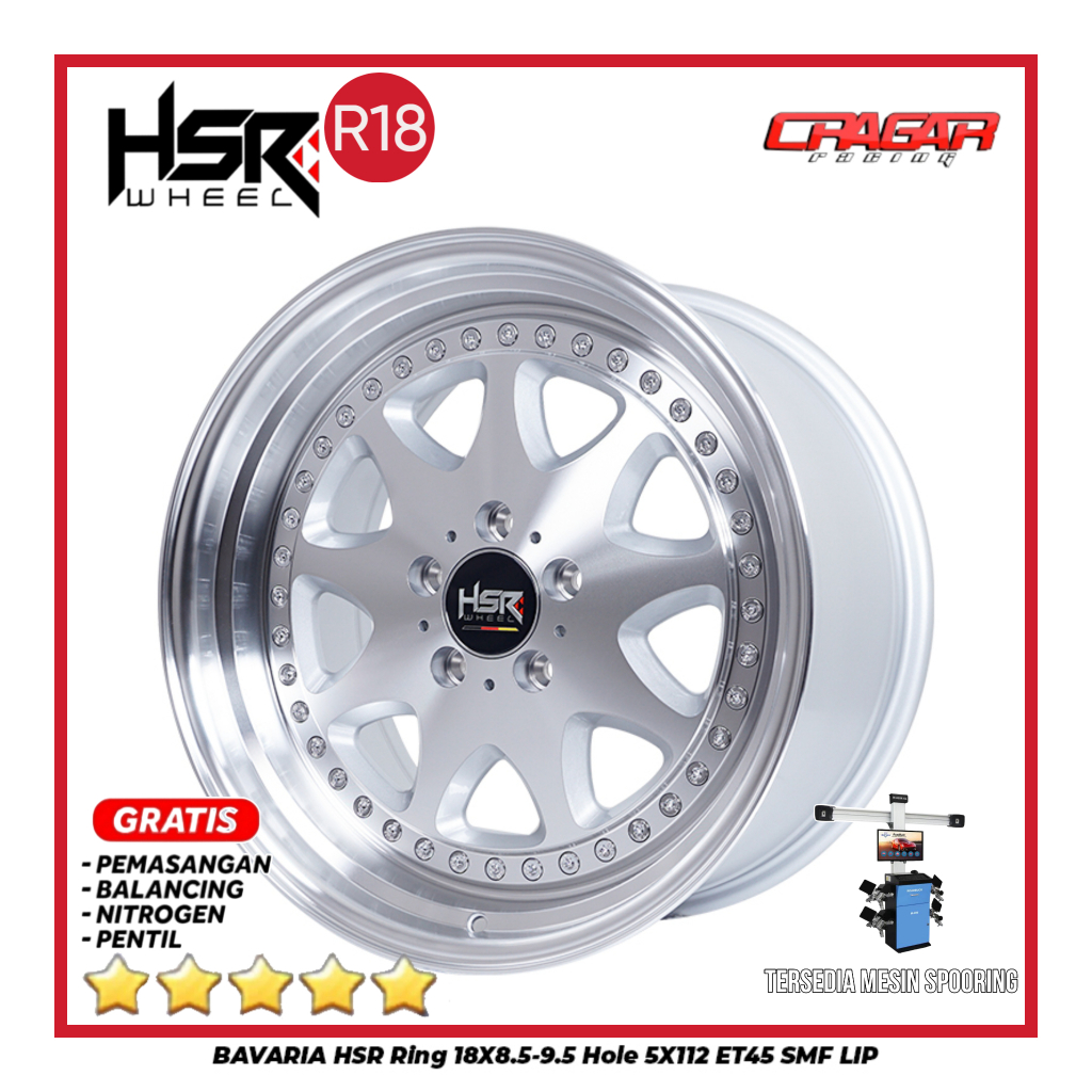 Jual VELG PELEK HSR WHEEL BAVARIA R18 ET45 SMFL BUAT SUPRA EQS AUDI A ...