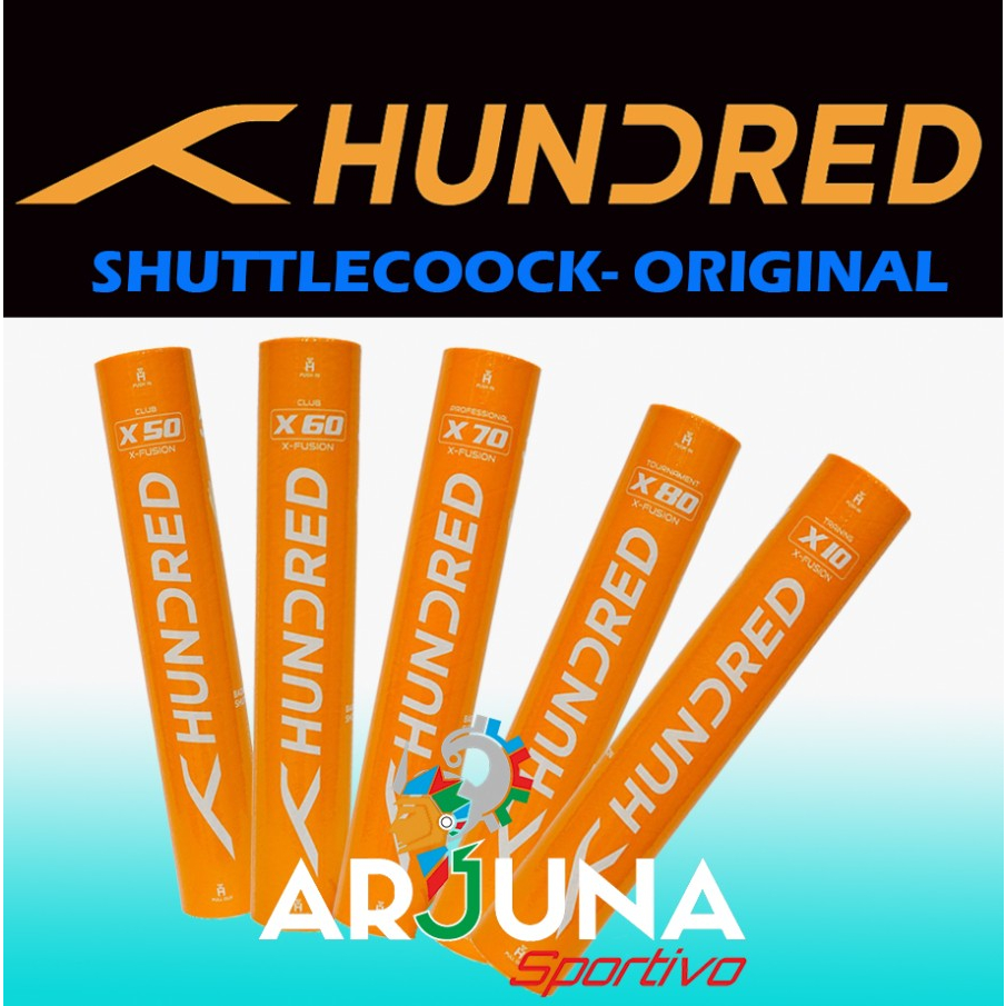 Jual HUNDRED SHUTTLECOCK | X10 X50 X60 X70 X80 X-FUSION | KOK ISI 12 ...