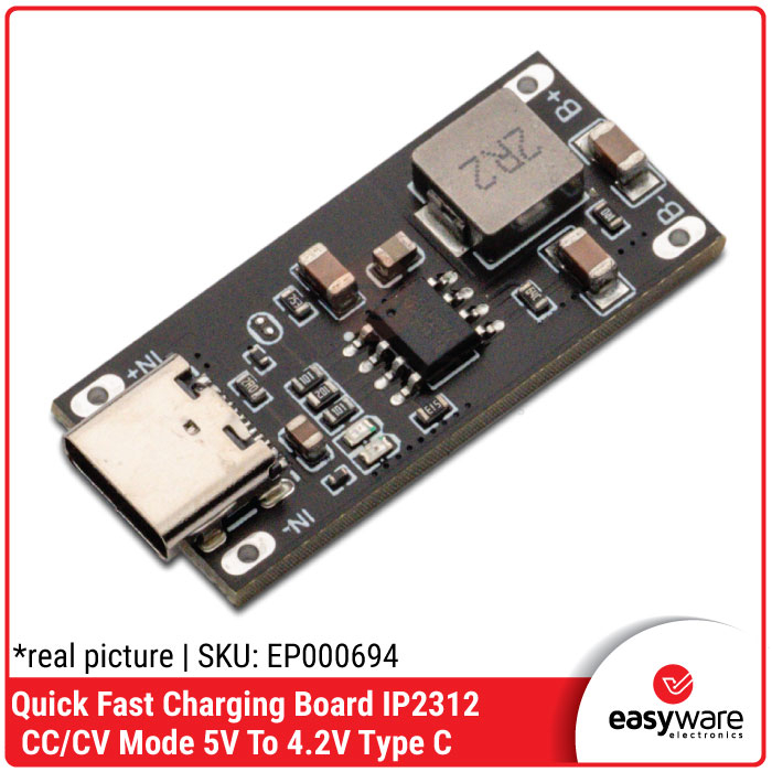 Jual Quick Fast Charging Board IP2312 CC/CV Mode 5V To 4.2V Type C ...