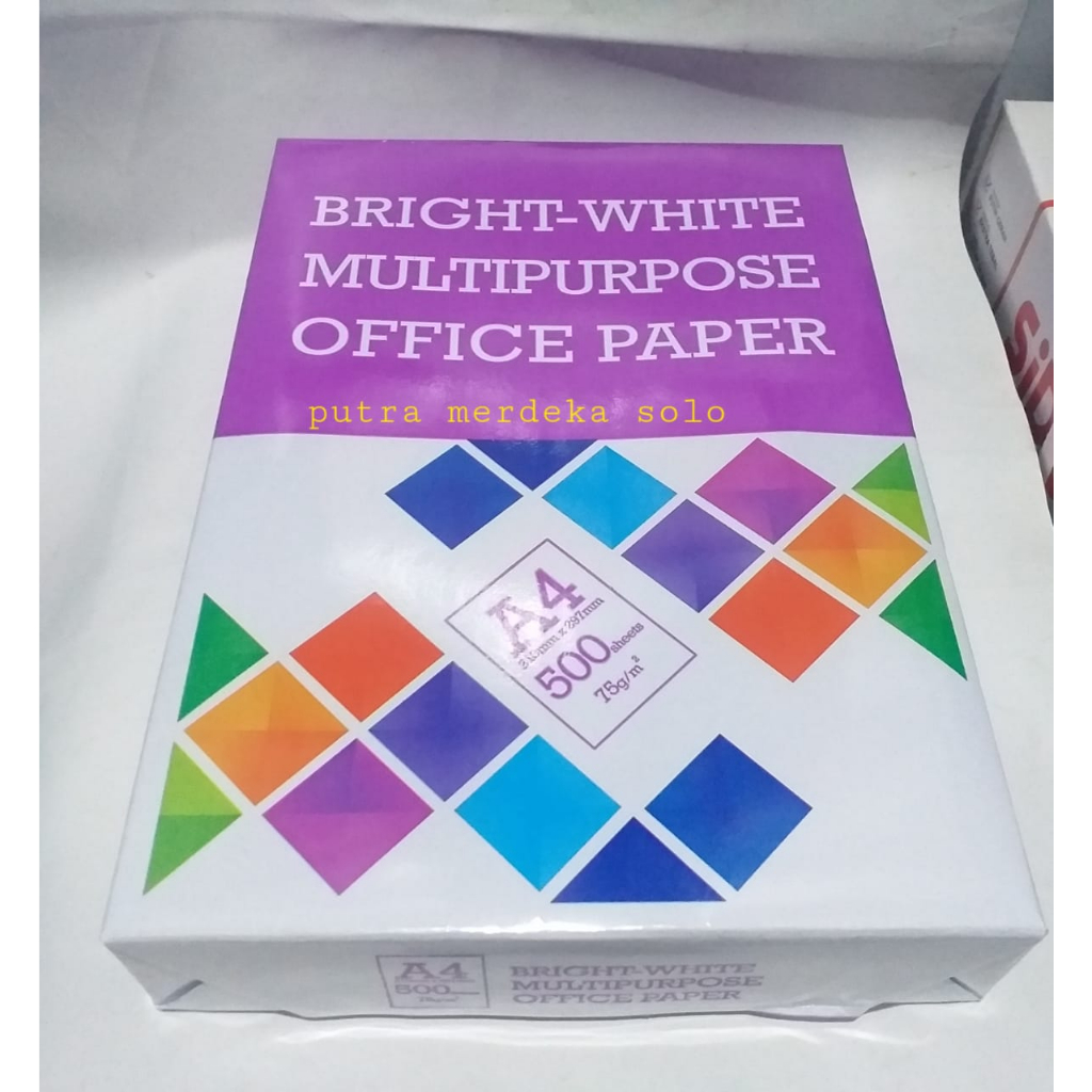 Jual KERTAS HVS BMO A4 75 GRAM BRIGHT WHITE MULTI OFFICE PAPER | Shopee Indonesia