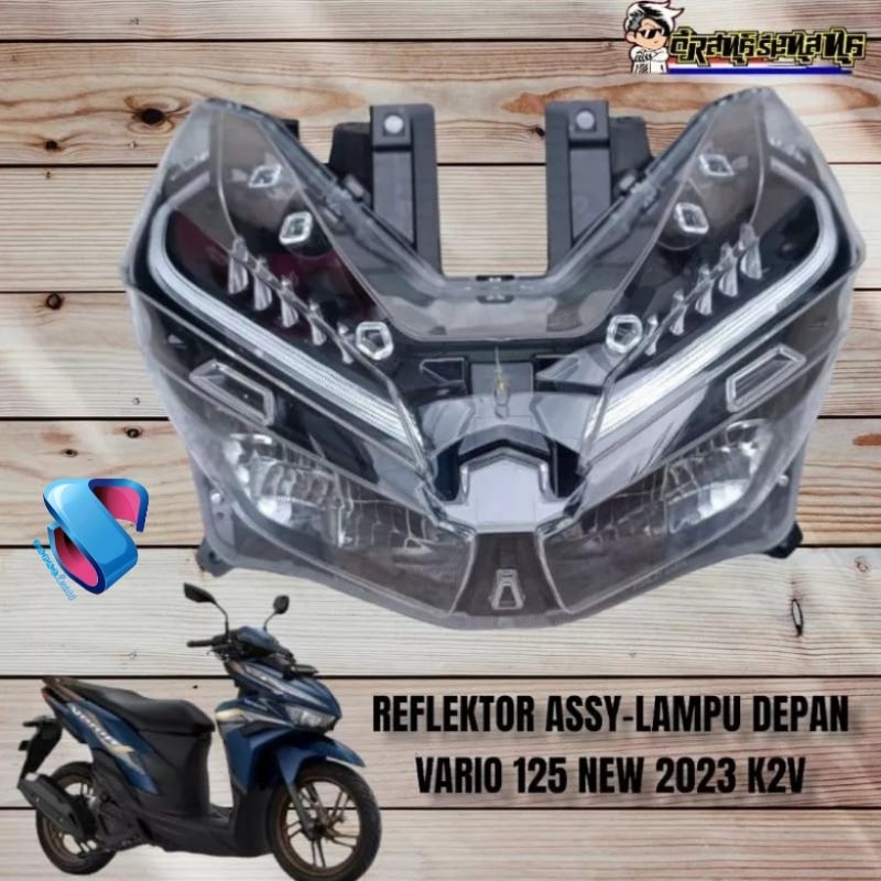 Jual Headlamp Reflektor Set Lampu Depan + LED Honda Vario 125 New 2022 K2V "ORIGINAL" | Shopee ...