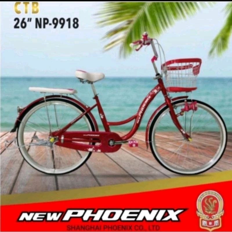 Jual SEPEDA MINI KERANJANG DEWASA NEW PHOENIX 26 INCH RED | Shopee ...