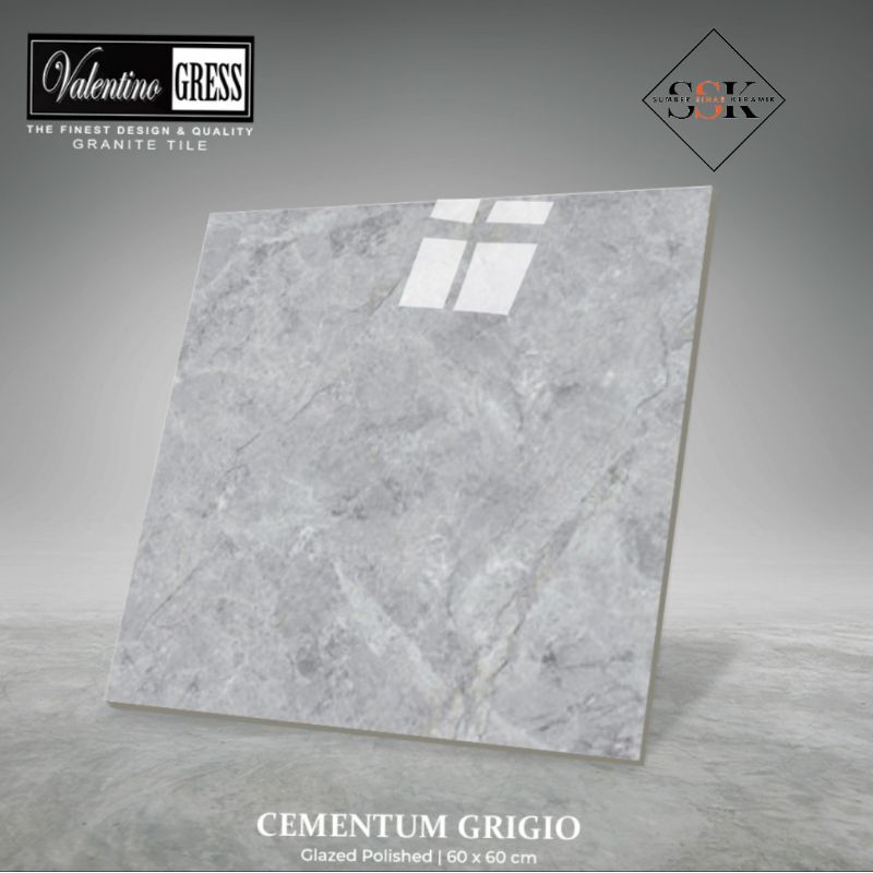 Jual Granit lantai 60x60 Cementum Grigio Valentino gress | Shopee Indonesia
