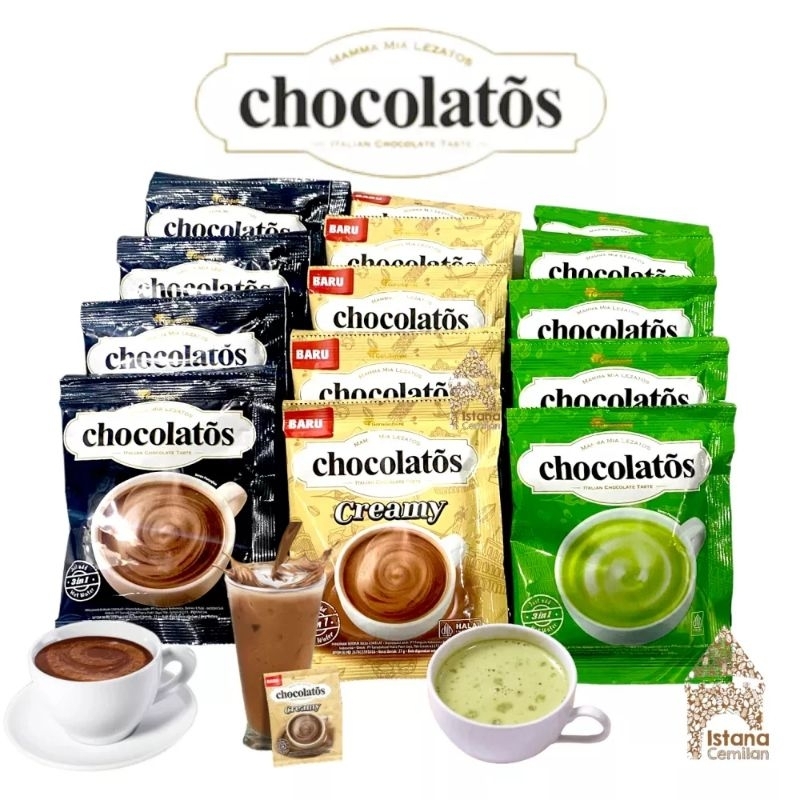 Jual CHOCOLATOS DRINK SERBUK 1RENTENG COKOLATOS RASA COKLAT MATCHA ...