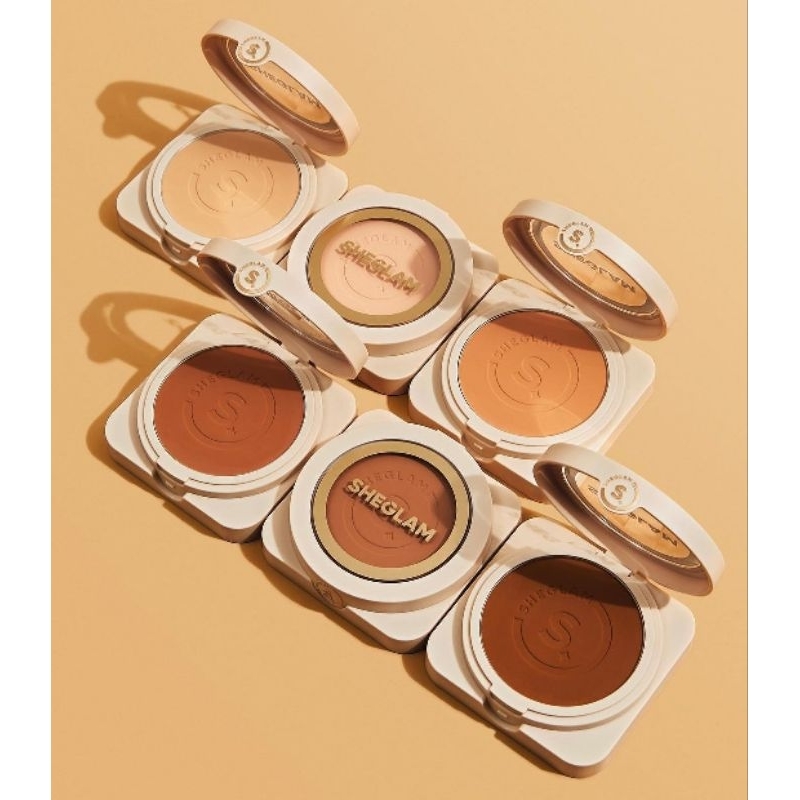 Jual SHEGLAM SKIN-FOCUS HIGH COVERAGE POWDER FOUNDATION | Shopee Indonesia