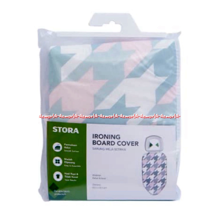 Jual Stora Sarung Alas Meja Setrika Houndstooth Ukuran 63cm Warna Biru ...
