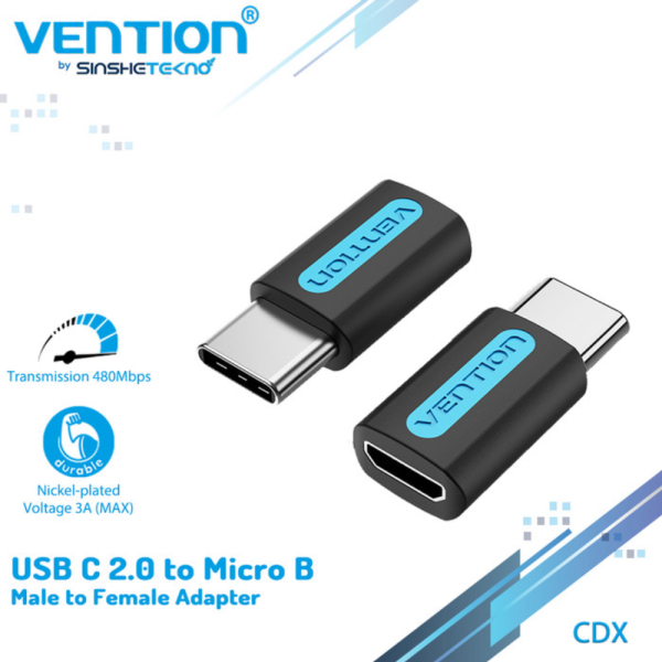 Jual Unik VENTION USB Type C Male to Micro USB B Female Adapter - CDX ...