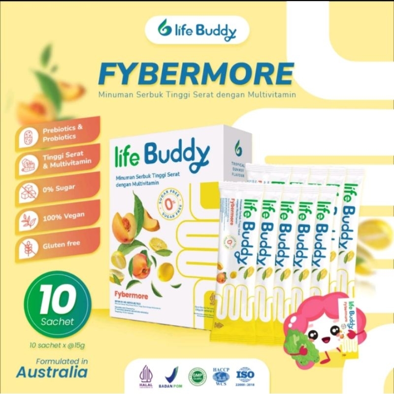 Jual Life Buddy Fybermore fiber drink 1 box / sachet ecer lifebuddy ...