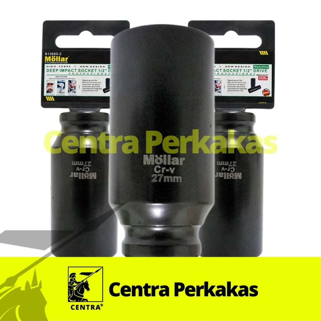 Jual [SATUAN] MLR-B13660 27mm Impact Deep Wall Socket 27mm Mollar Mata ...