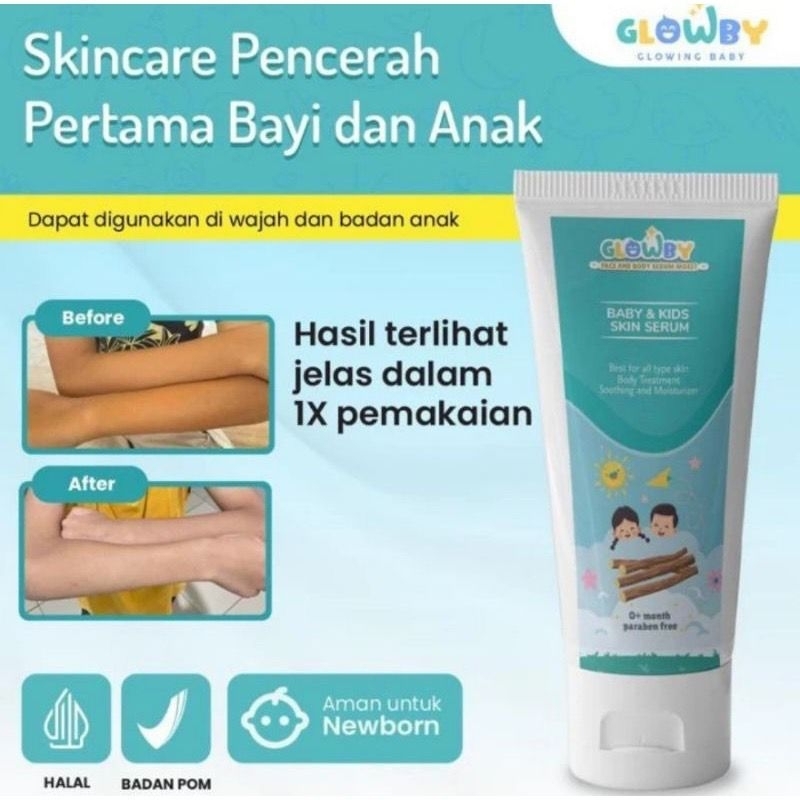 Jual (Glowby) Skin Serum Lotion Pencerah Kulit Bayi dan Anak 30ml ...