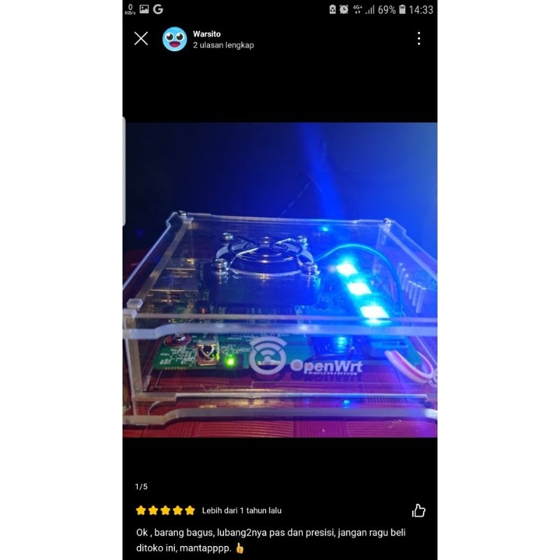 Jual Case Akrilik Untuk STB HG680P + HG680P + Modem E5577 | Shopee ...