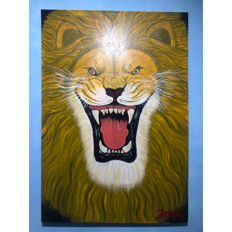 Jual lukisan raja hutan singa lion | Shopee Indonesia
