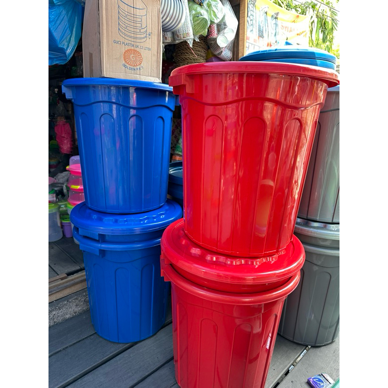 Jual tong air tebal berwarna uk 80L COD | Shopee Indonesia