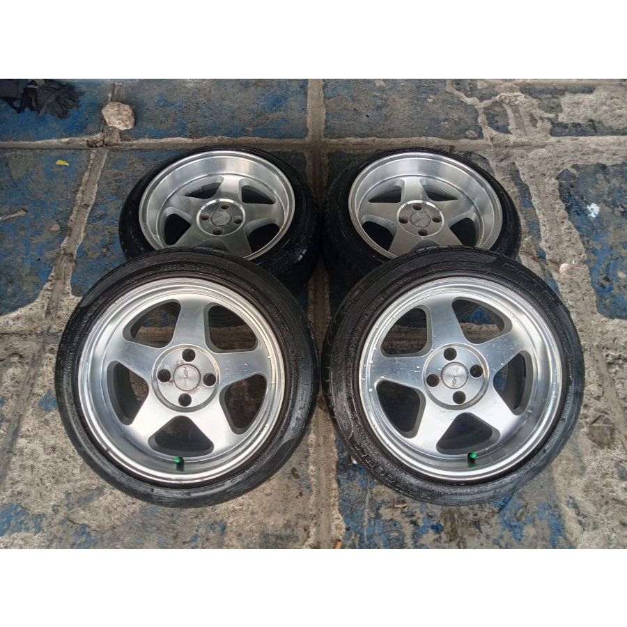 Jual VELG RACING VIOS YARIS MOBILIO SWIFT LOUD HSR R16 PCD 4X100 ...