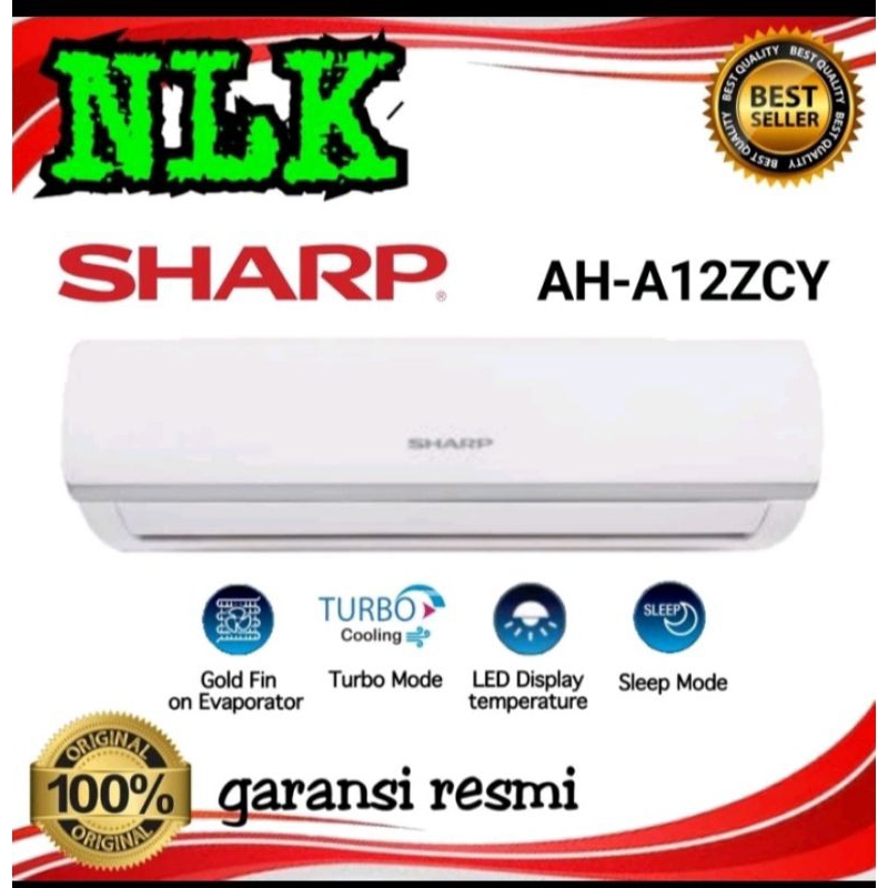 Jual AC SHARP AH-A12ZCY 1.5PK R32 1.5 PK GARANSI 10 TAHUN | Shopee Indonesia