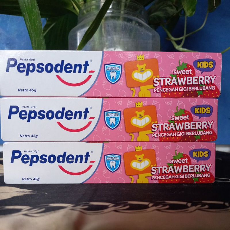 Jual Pepsodent Pasta Gigi Anak Rasa Strawberry 45gr | Shopee Indonesia