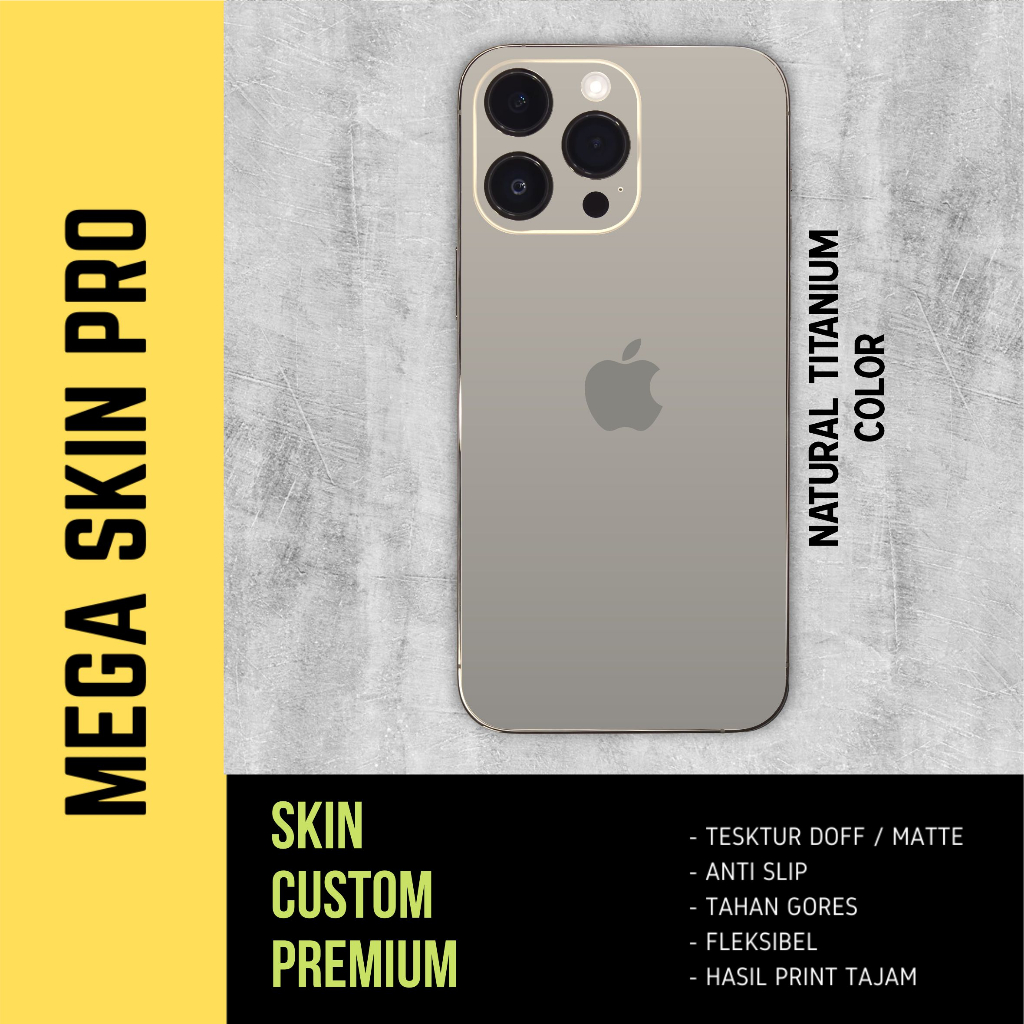 Jual Skin Iphone 14 Pro Max Full body - isi 2 buah - natural titanium ...
