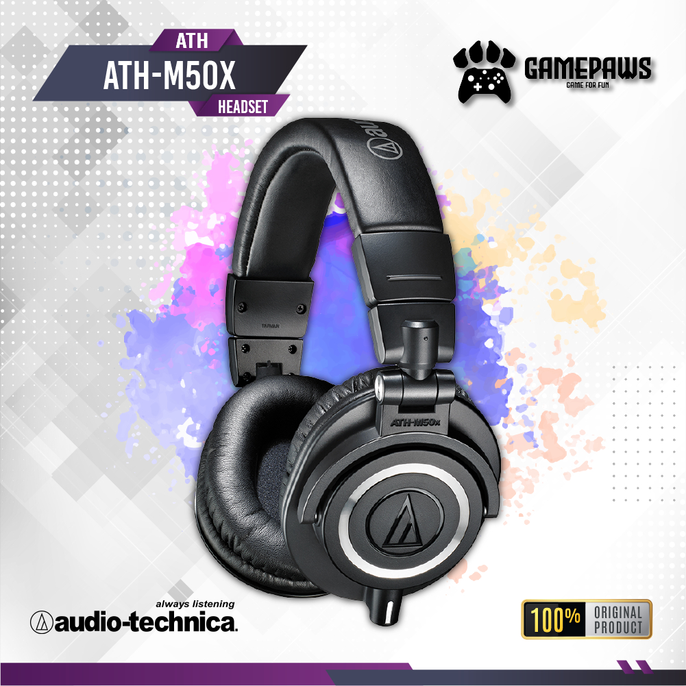 Jual Audio Technica ATH-M50x Professional Studio Monitor Headphone ATH M50X | Shopee Indonesia
