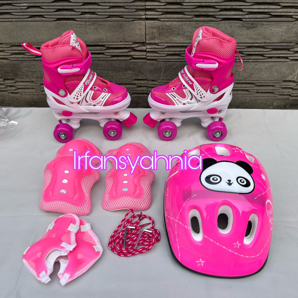 Jual Sepatu Roda Anak Dan Dewasa Pemula Fullset Pelindung Dan Helm ...