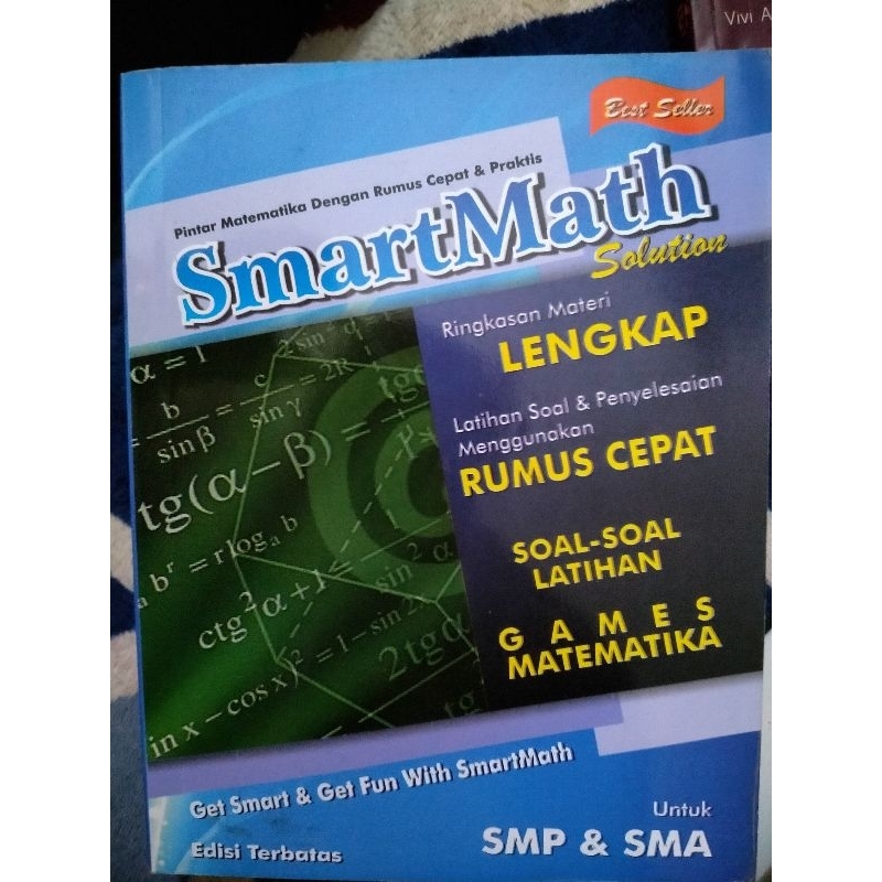 Jual Preloved SMART MATH SOLUTION untuk SMP SMA/ BUKU RUMUS MATEMATIKA ...
