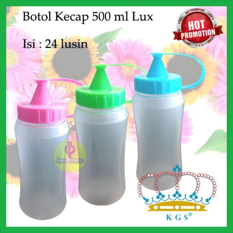 Jual NEW BOTOL BENING KECAP SAOS PLASTIK 500 ML-BOTOL PLASTIK KECAP ...