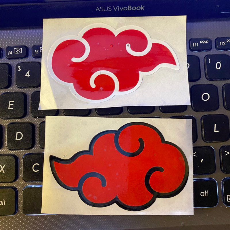 Jual cuting stiker logo awan akatsuki anime naruto kecil sampai ...