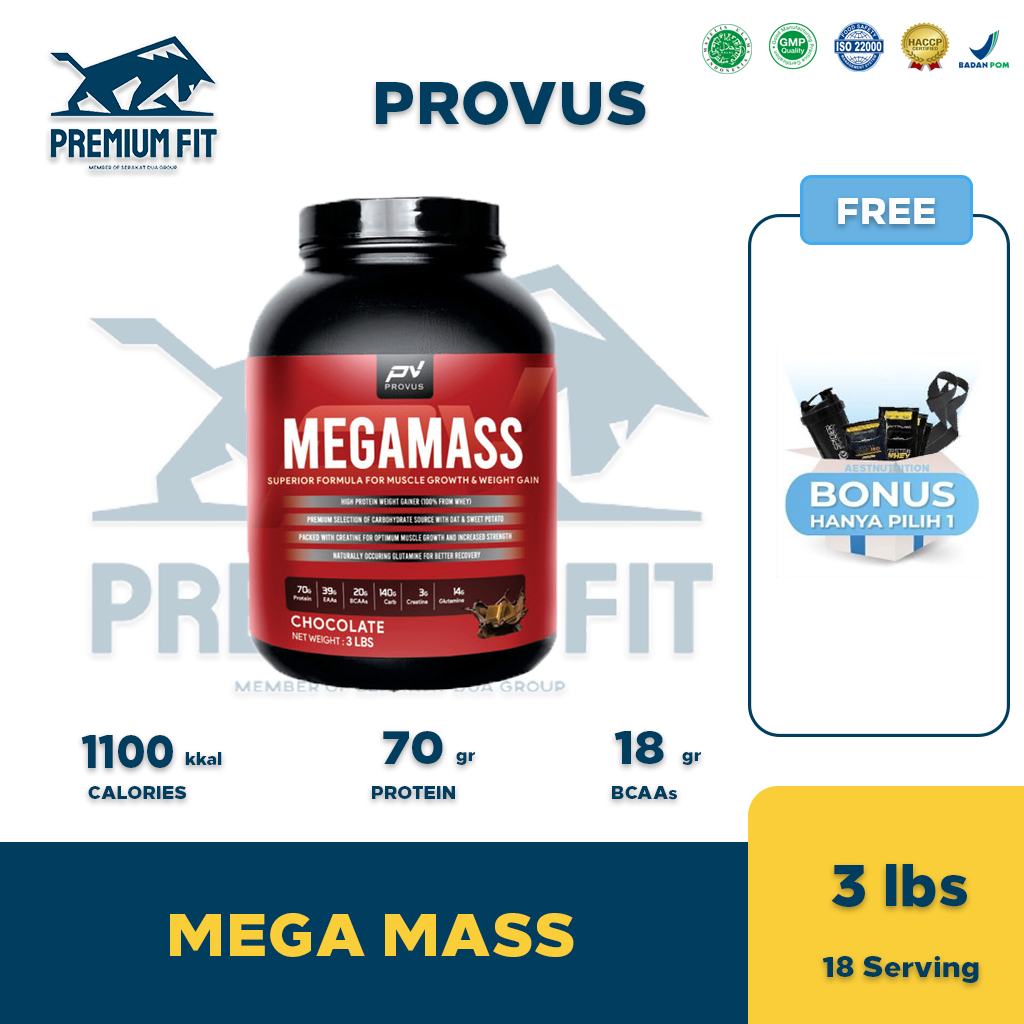Jual Provus Megamass Mega Mass Gainer 3 lbs Susu Weight Gain 3lb ...