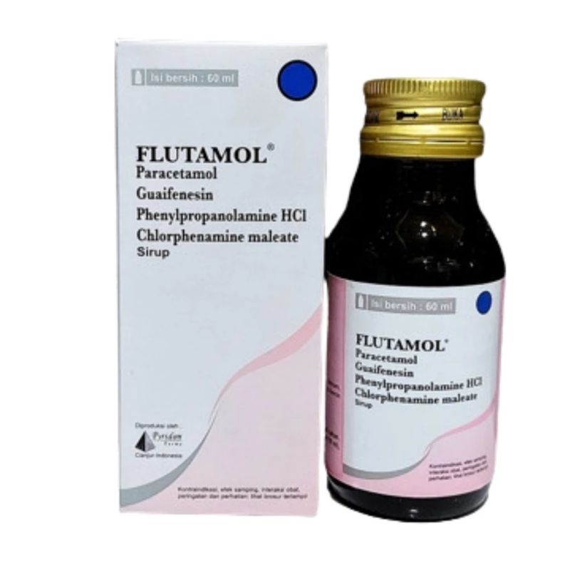 Jual Flutamol Sirup Anak 60 ml Paracetamol Syrup Botol Cair Flu Batuk ...