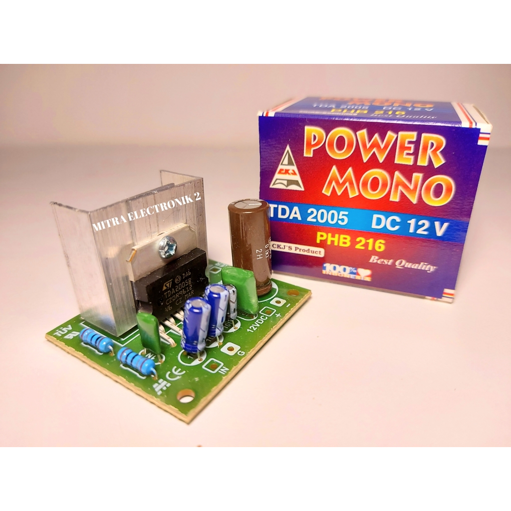 Jual RAKITAN /KIT POWER AMPLIFIER DC 12V PLUS TONE CONTROL MONO TDA ...
