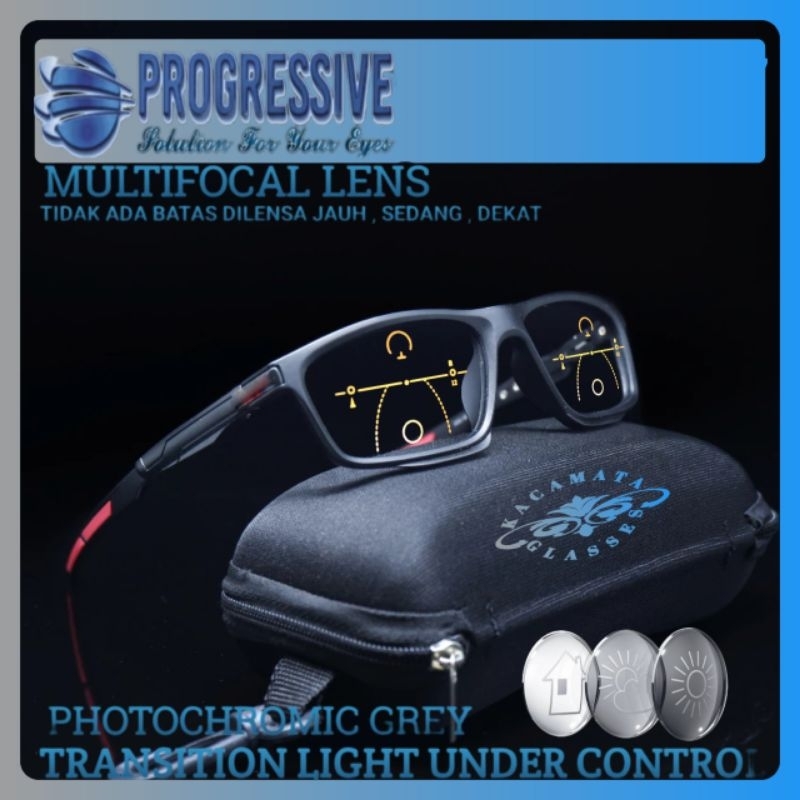 Jual Kacamata Baca Progresif Photochromic | Kacamata Plus Baca Jauh ...