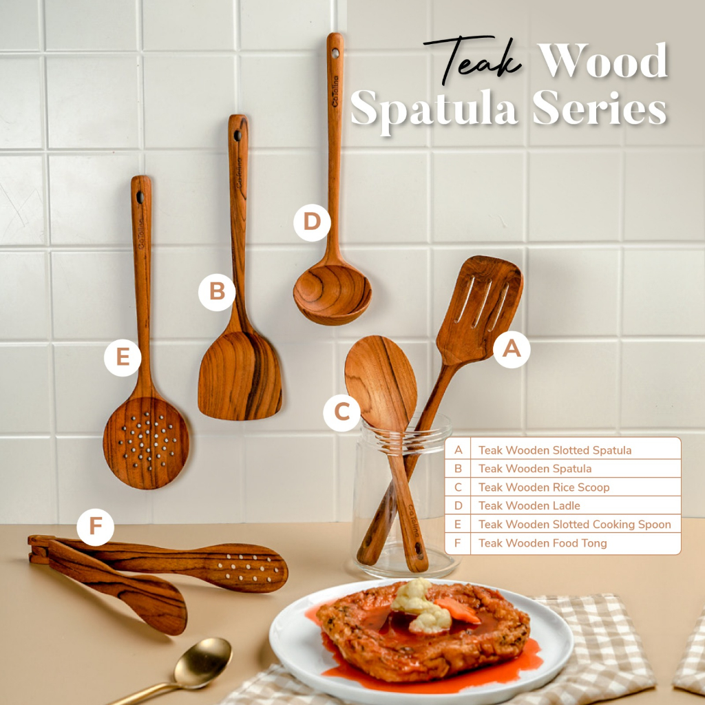 Jual Spatula Kayu Jati Peralatan Masak Kayu Jati Wooden Alat Masak ...