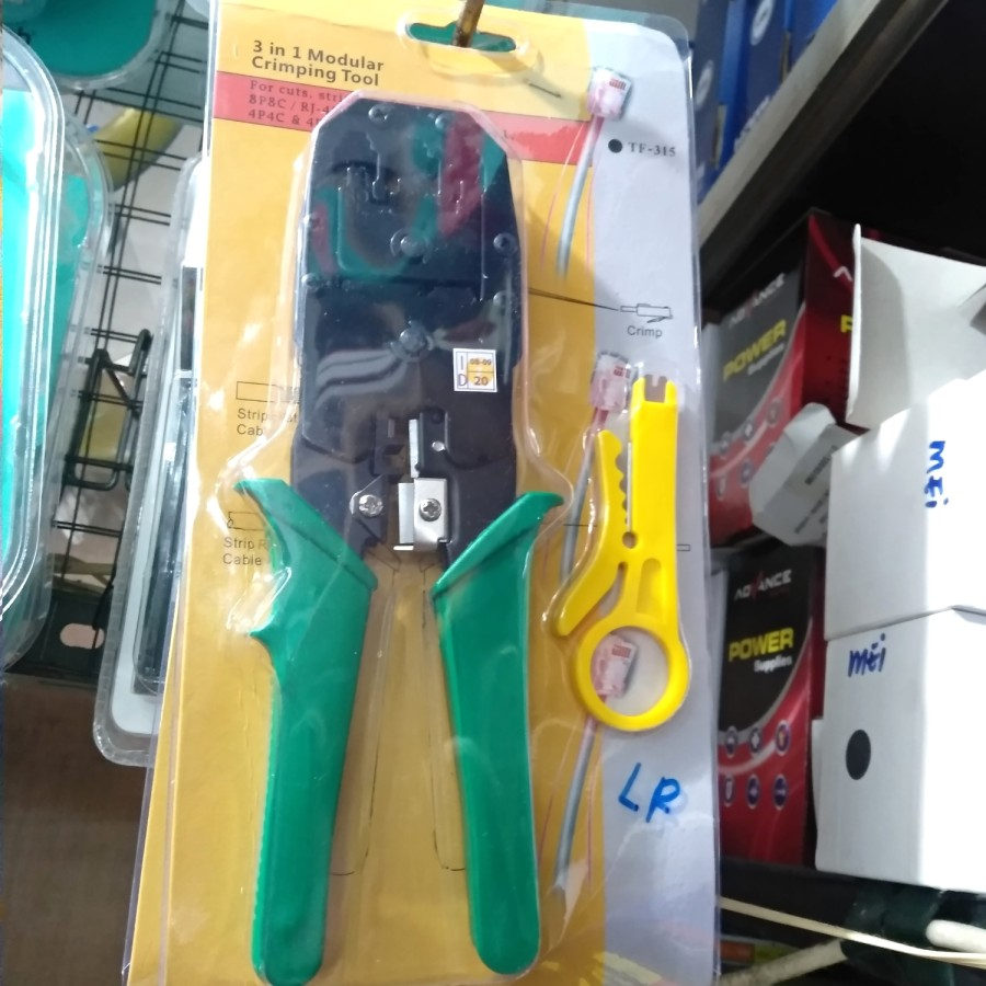Jual Tang krimping RJ 45 / Crimping tool 3 in 1 modulator | Shopee ...