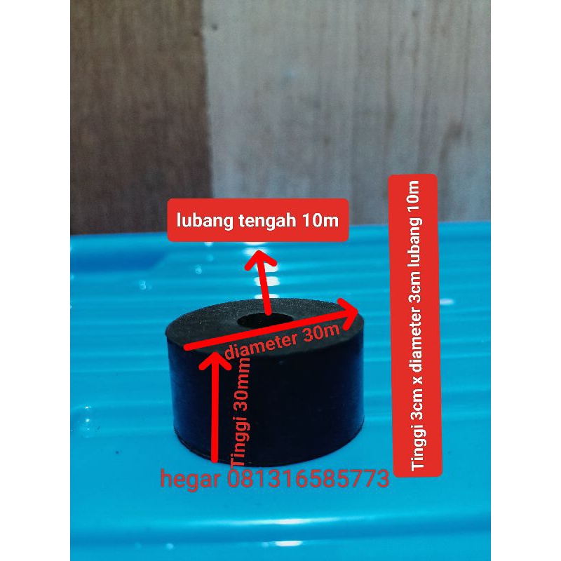 Jual Karet Mounting Ac 30x30mm lubang 10mm KARET MOUNTING 3×3CM LUBANG ...