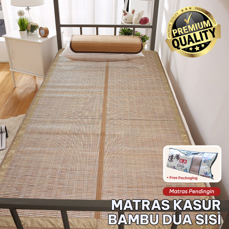 Jual Tikar Lipat Bambu 2 Motif Matras Kasur 120x190cm Tikar Bambu ...