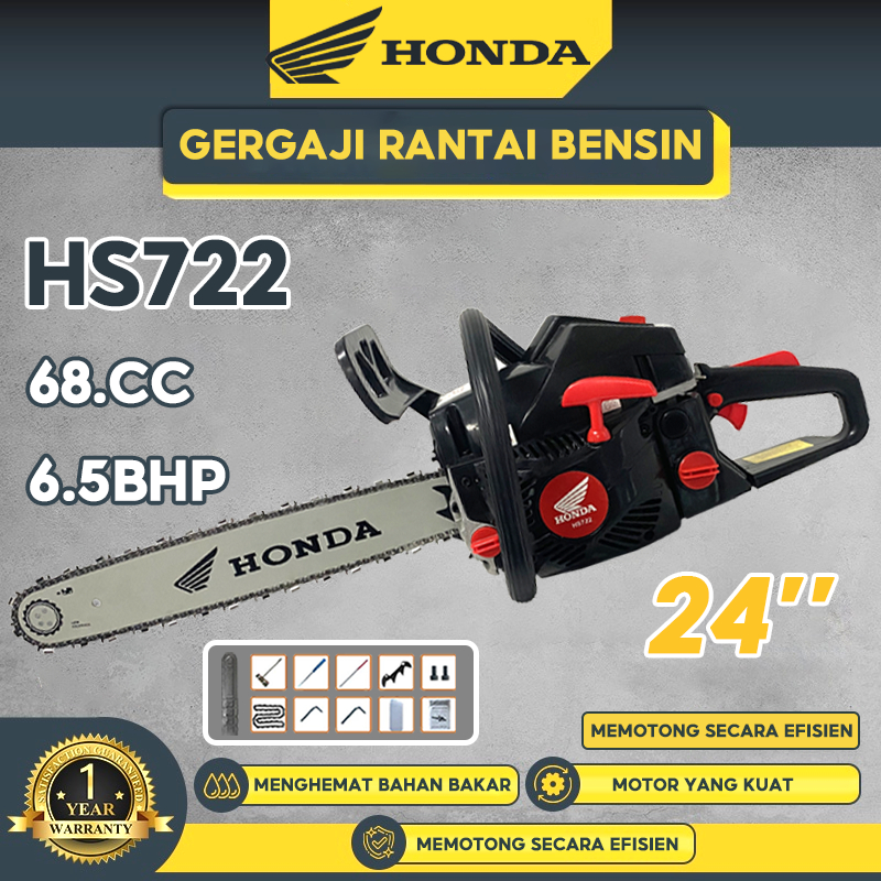 Jual HONDA 24inch Mesin Potong Kayu 68CC Mesin Sinso Senso Chainsaw ...