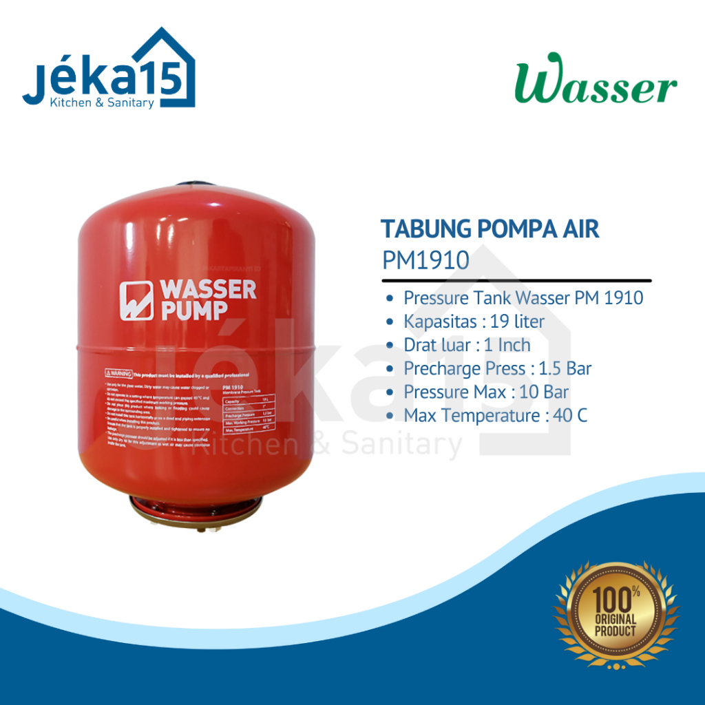 Jual WASSER PM 1910 TABUNG TANGKI POMPA AIR | Shopee Indonesia