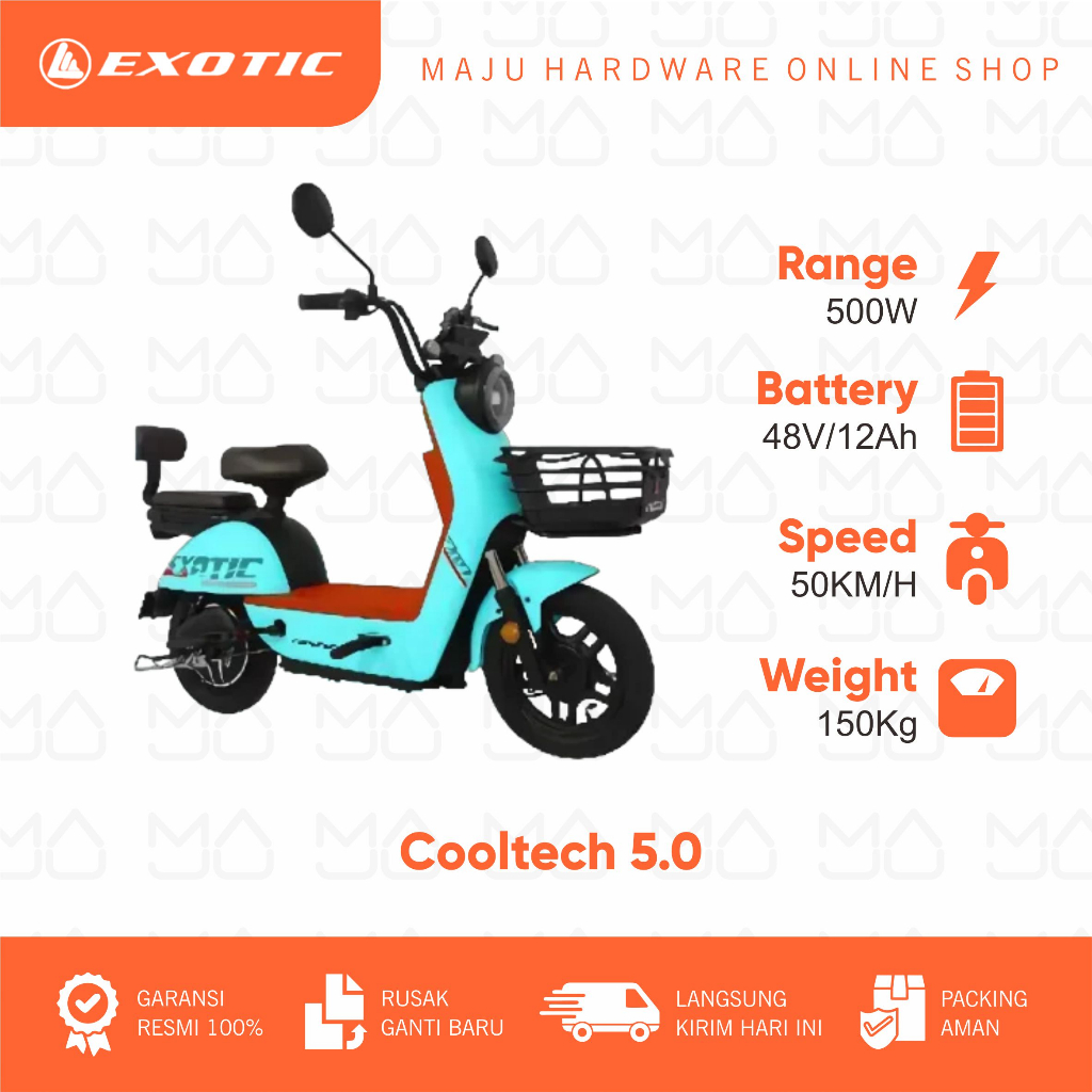 Jual Sepeda Listrik Exotic Cooltech 5.0 Garansi Resmi | Shopee Indonesia