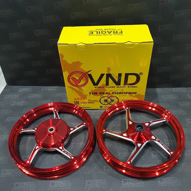 Jual Velg Velek VND Racing AK55 AK 55 Model Mandalika Yamaha Mio Merah | Shopee Indonesia