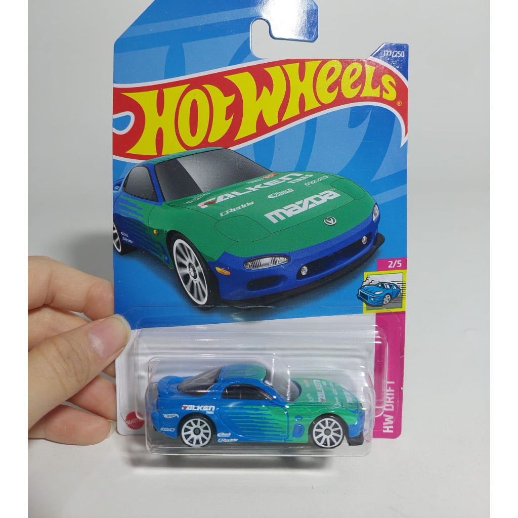 Jual HOTWHEELS MAZDA RX-7 FALKEN BIRU TOSCA | Shopee Indonesia
