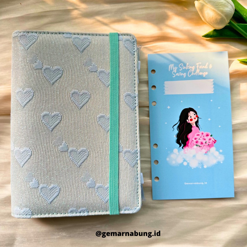 Jual Paket binder Nabung & Keuangan set lengkap cloth love 12 ziplock ...