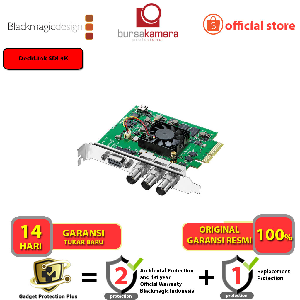 Jual Blackmagic Design Decklink SDI 4K Capture & Playback Card | Shopee ...