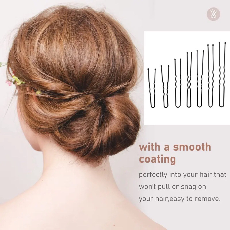 Jual Jepit rambut hitam Bobby Pin / Jepit konde / harnal besar /harnal ...