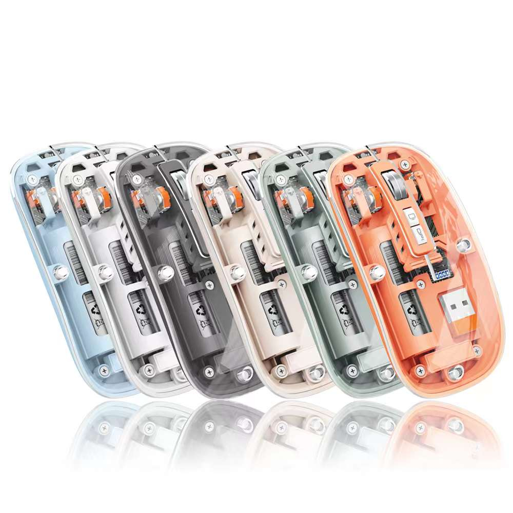 Jual Mouse Transparant Magnetic M233 3Way 2 Bluetooth + Wireless 2.4G ...