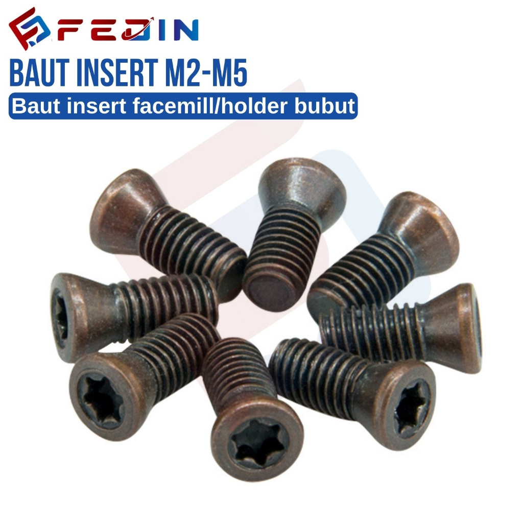 Jual FEDIN Baut Insert M2 M2.5 M3 M3.5 M4 M4.5 M5 M6 Baut Holder Bubut ...