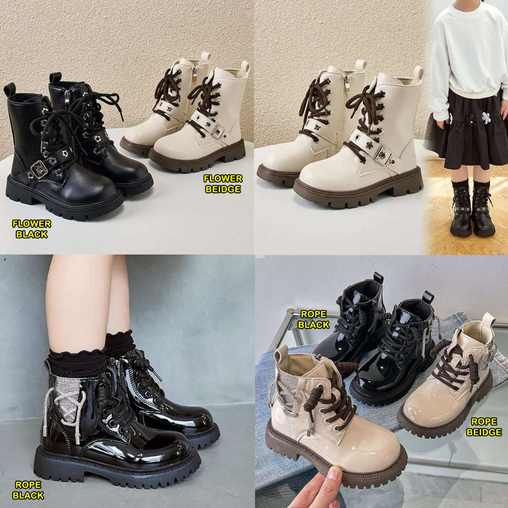 Jual Sepatu Boot Anak Perempuan FASHION KOREAN GIRL | Shopee Indonesia