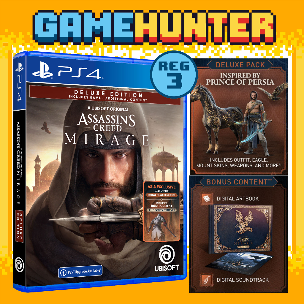 Jual PS4 Assassins Creed Mirage / Assassin's Creed Mirage Deluxe Edition | Shopee Indonesia