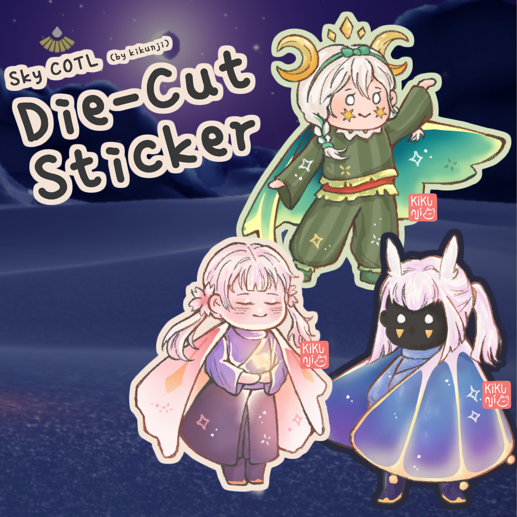 Jual kikunji | Sky Kids Cotl Children of the Light Die cut Sticker ...
