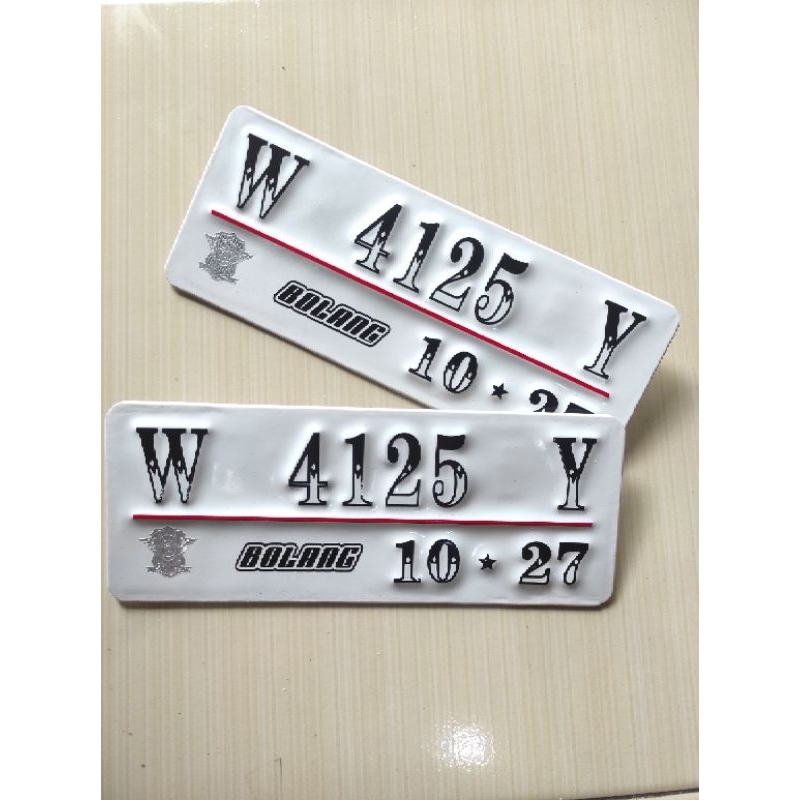 Jual PLAT NOMOR SEPEDA MOTOR STANDART BAUT TANAM | Shopee Indonesia