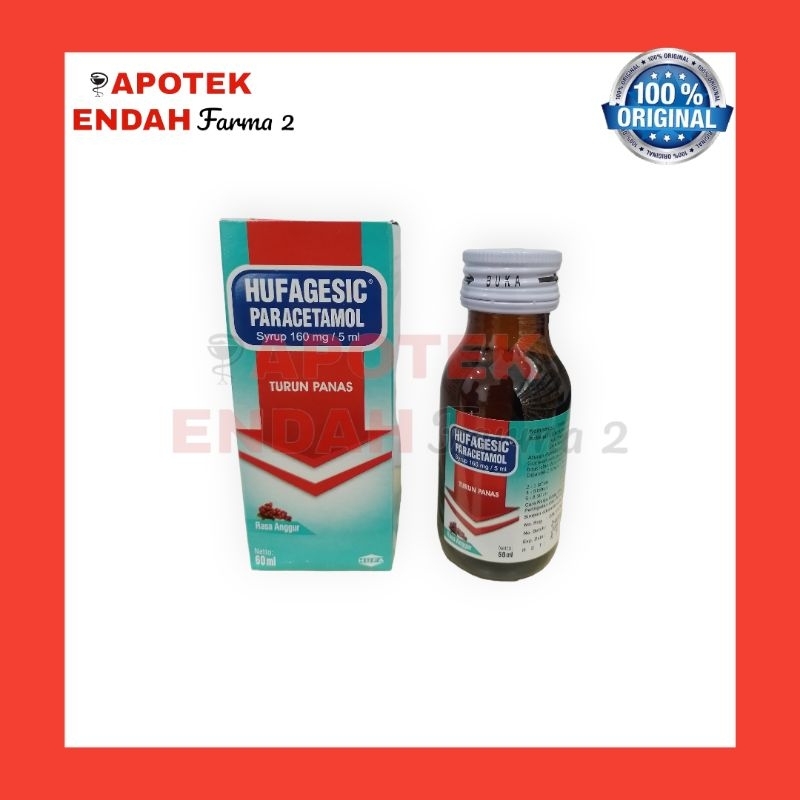 Jual HUFAGESIC FORTE SIRUP 60ML demam & nyeri | Shopee Indonesia